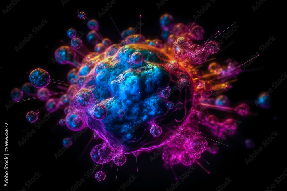 illustration of antimatter, matter versus antimatter, atomic and ...