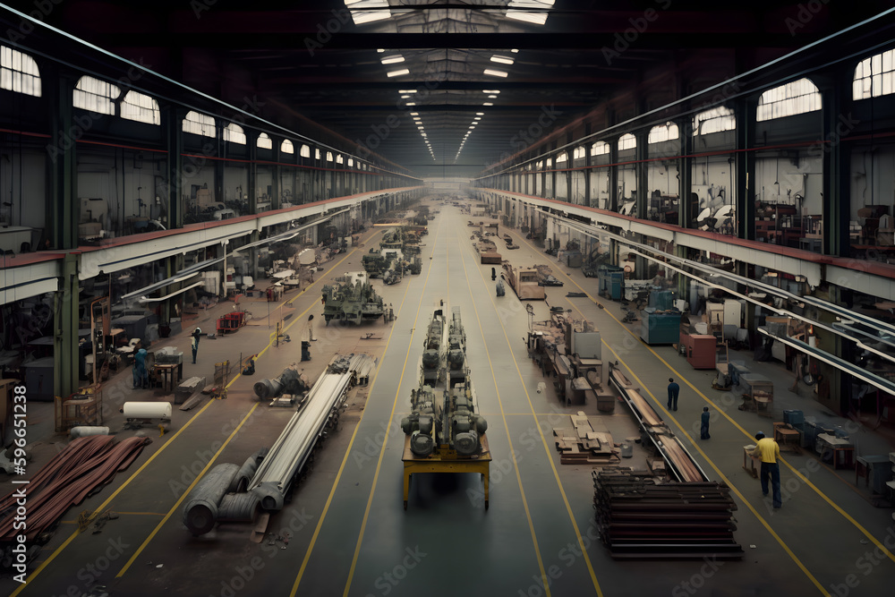 industrial factory in mechanical engineering for the manufacture of ...
