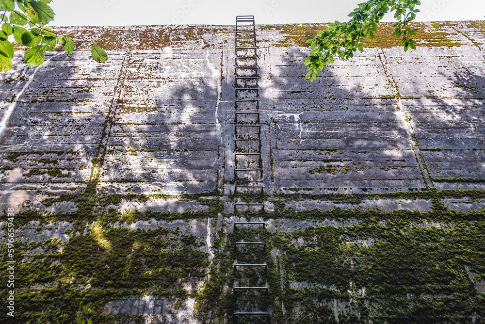 Giant bunker in Mamerki complex (Maurewald) in Poland, headquarters of ...