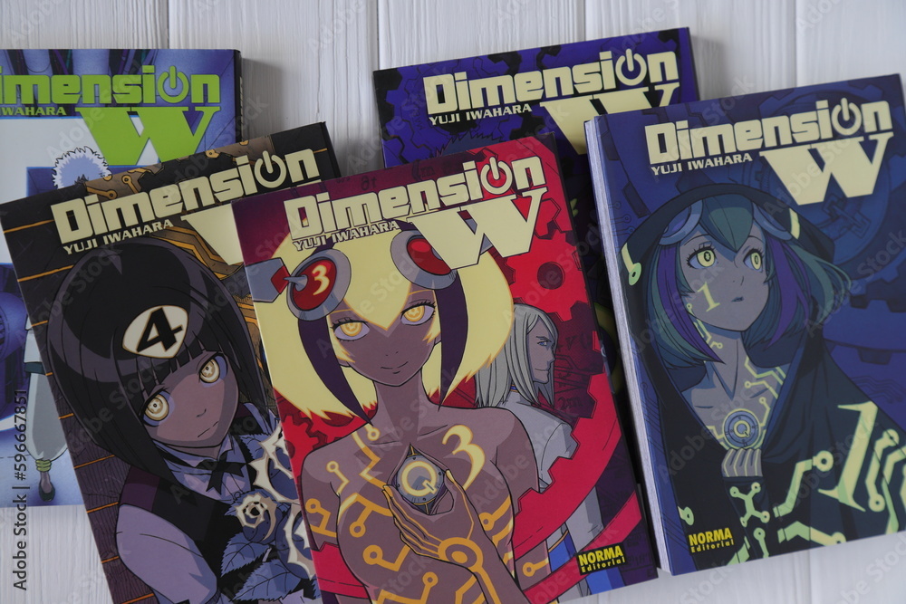 Dimension W manga book, japanese comics, Spain, Vitoria, April of 2023 ...