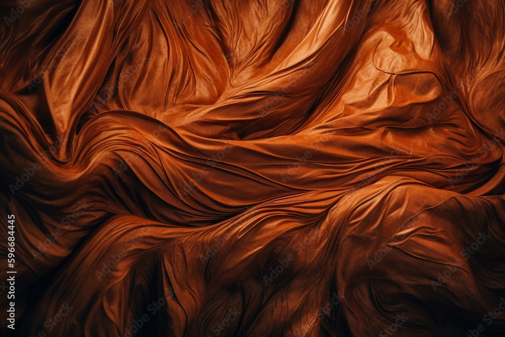 Textured burnt orange wallpaper with visible wrinkles and waves ...