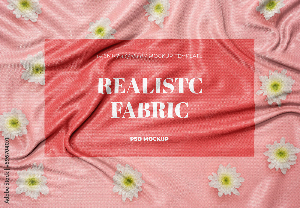 Realistic Fabric Mockup Stock Template | Adobe Stock