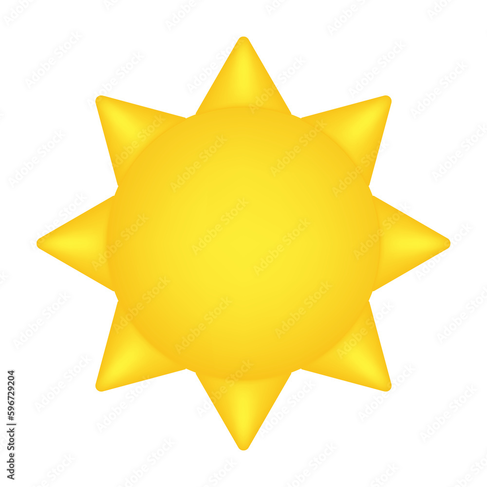 Emoji or emoticon yellow sun faces wearing orange. Cute happy and ...