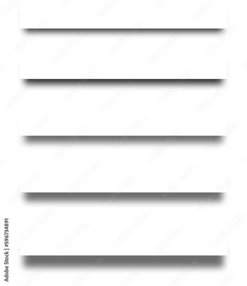 Realistic paper shadow on transparent background. Realistic paper ...