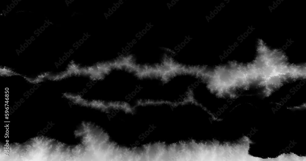 Trails of horizontal black ink lines. Luma mask element. Horizontal ...