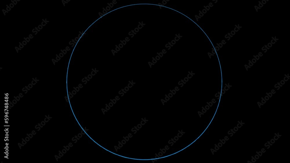 Abstract Pulsing Ring motion graphic element for background or logo ...