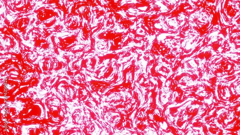 Seamless loop red animated three-dimensional patterns. animated texture ...