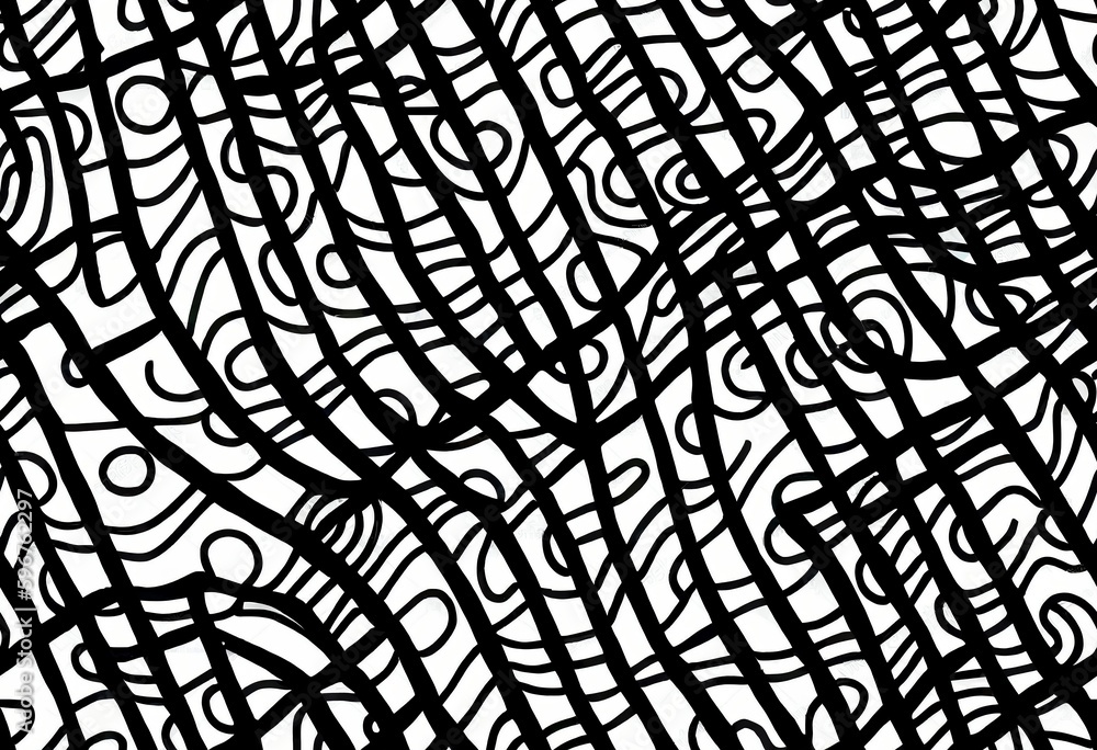 Bold and thick line work pattern, noise texture, seamless vector design ...