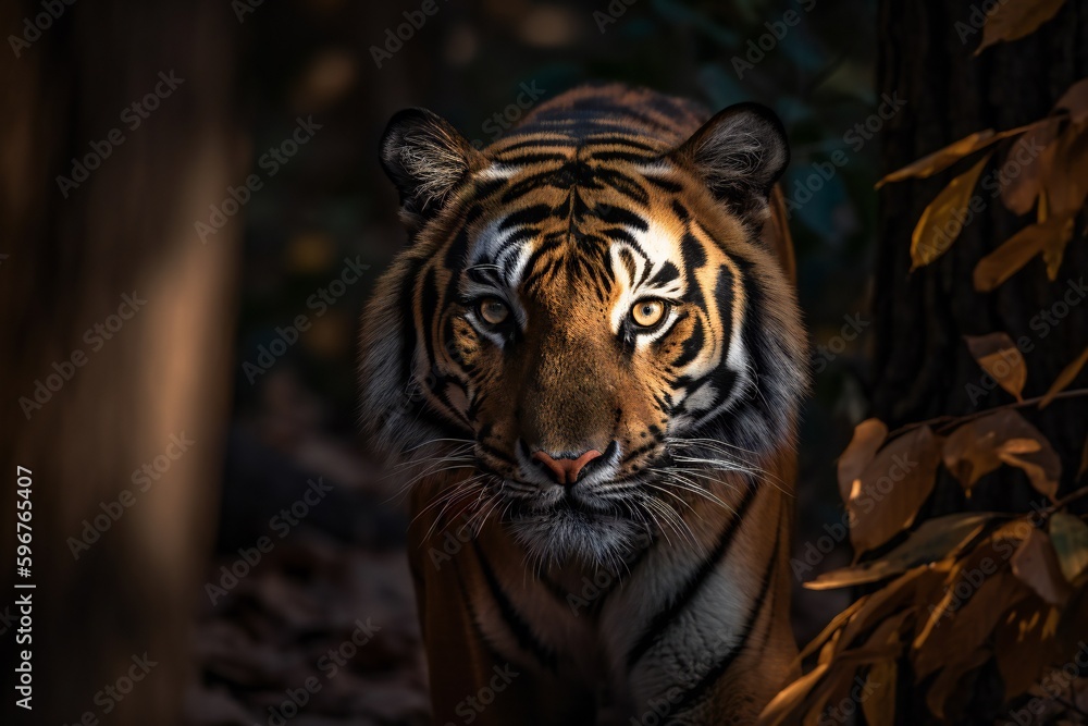 AI Generative. Unleash the Majesty of the Jungle: Witness the Regal ...