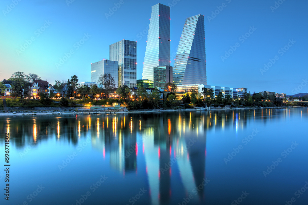 Roche Towers built in 2015-2022 following the design of Herzog & de ...