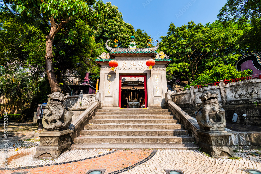 Macau- September 19, 2019: A-Ma Temple, situated on the southwest tip ...