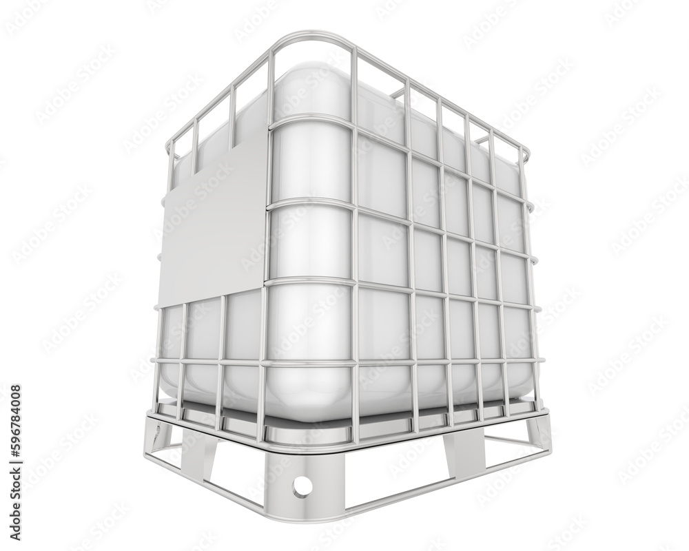 Water tank isolated on transparent background. 3d rendering ...