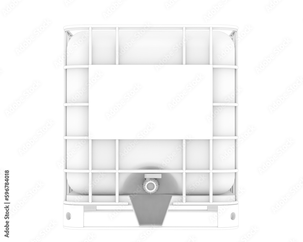 Water tank isolated on transparent background. 3d rendering ...