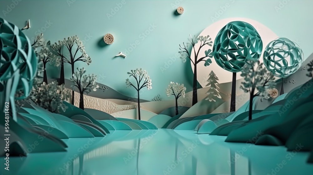 Paper Art Masterpiece: Celebrating Ecology, World Water Day, and ...