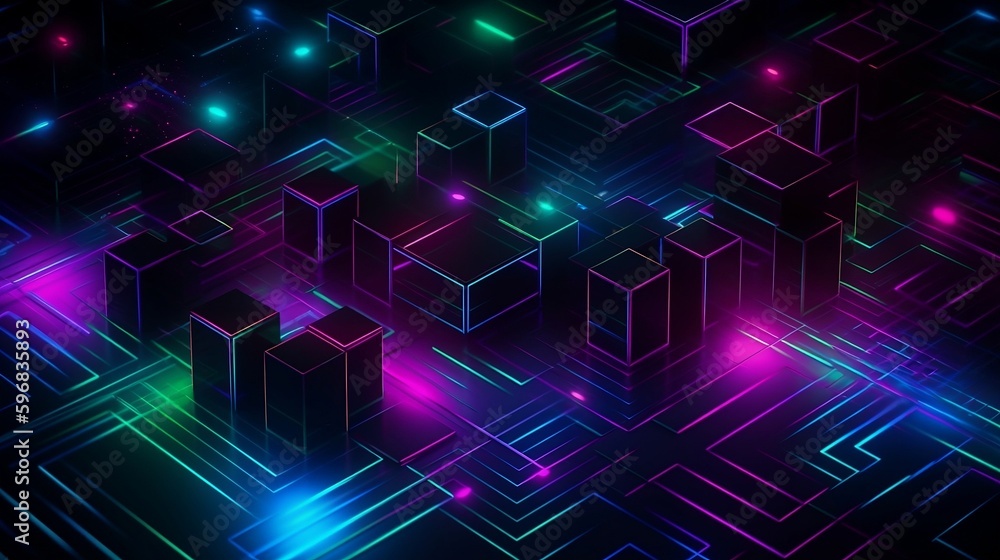 16:9 AI generated wallpaper with AI theme 5824*3264pix Stock ...