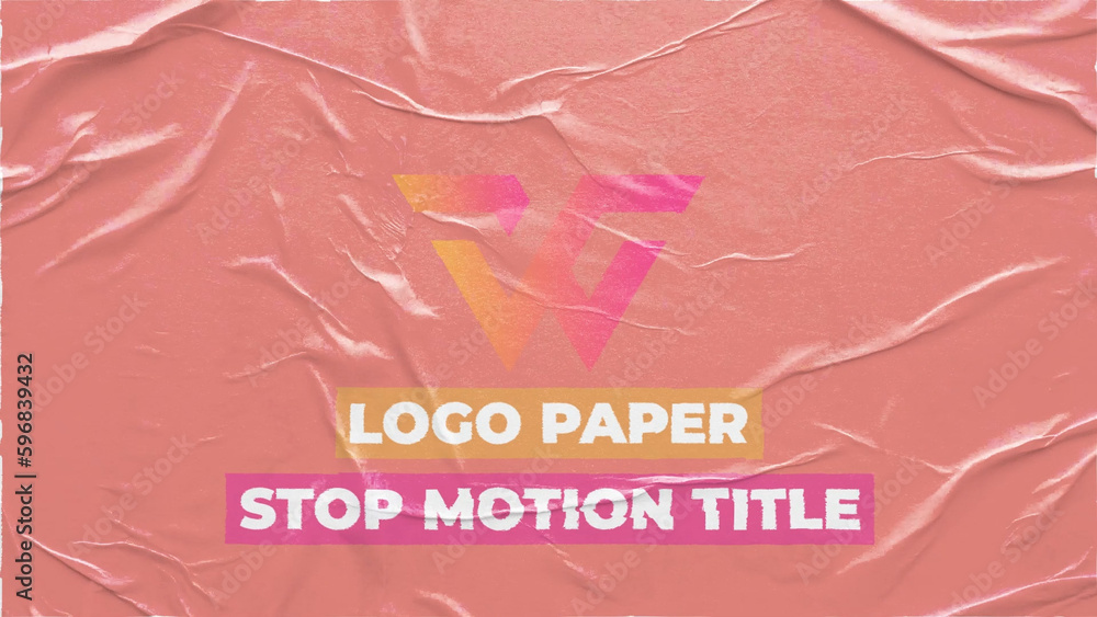 Logo Paper Stop Motion Title Stock Template | Adobe Stock