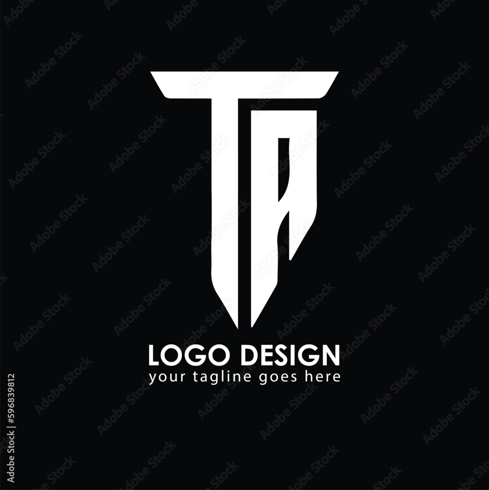 TA TA Logo Design, Creative Minimal Letter TA TA Monogram Stock Vector ...