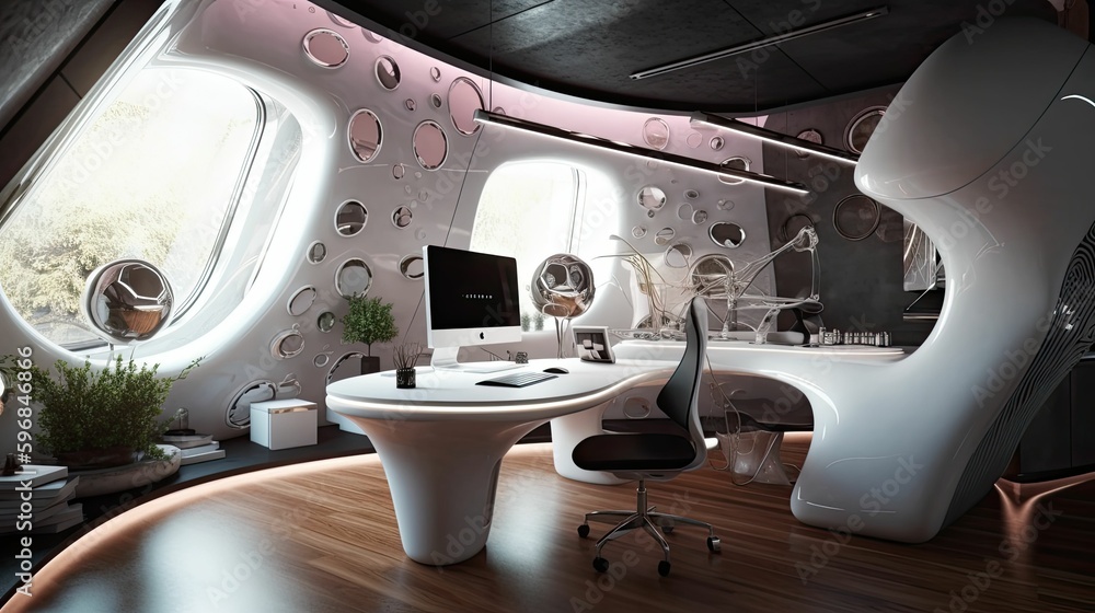 Creating a Contemporary and Futuristic Room office with the Help of ...