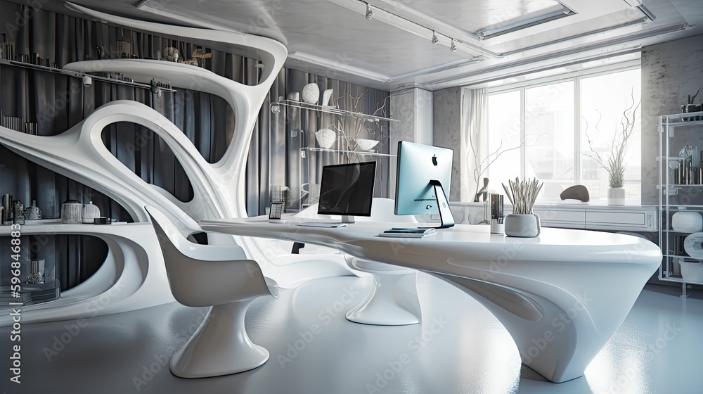Creating a Contemporary and Futuristic Room office with the Help of ...