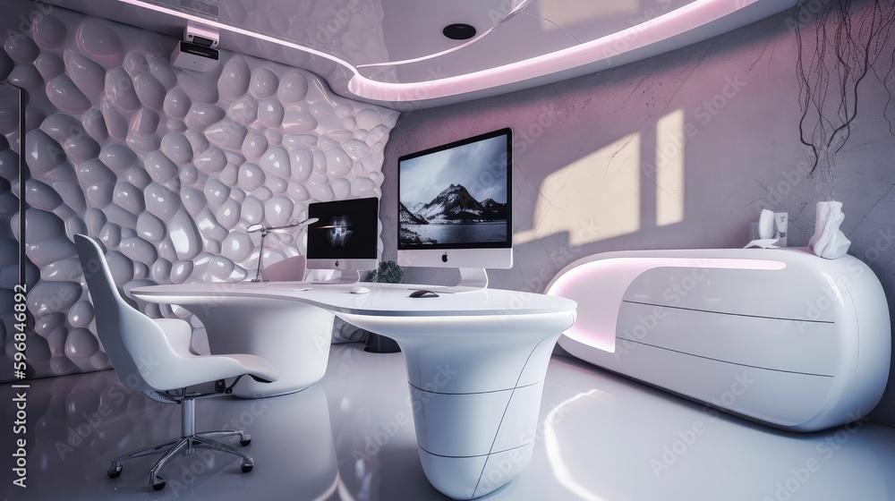 Creating a Contemporary and Futuristic Room office with the Help of ...