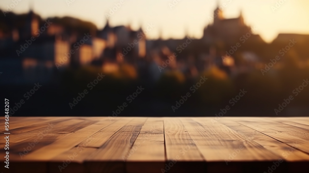 Empty wooden table for product display background, banner and product ...