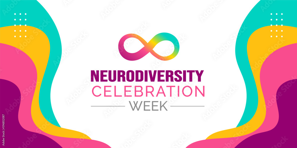 Neurodiversity Celebration Week background or banner design template ...