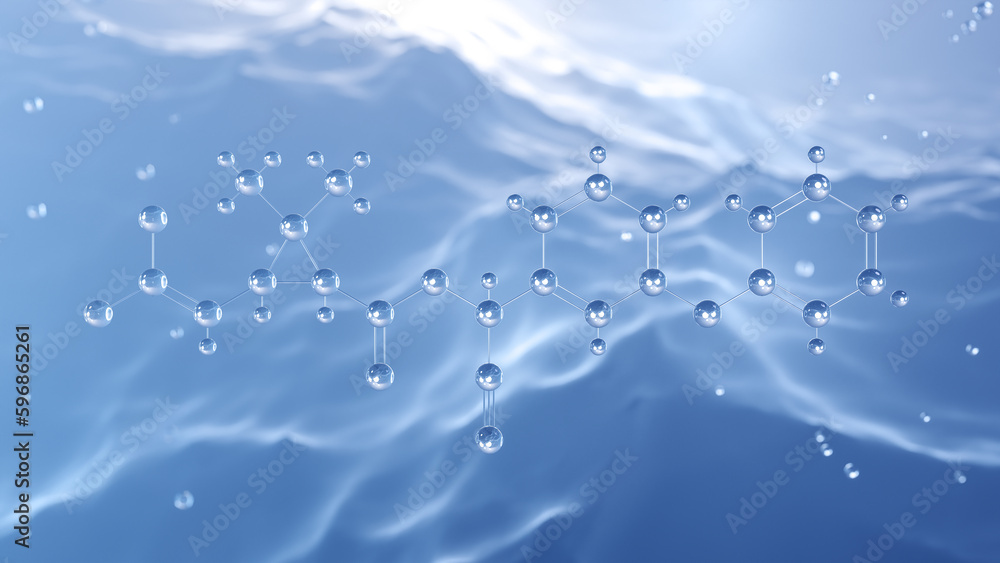 cypermethrin molecular structure, 3d model molecule, insecticide ...