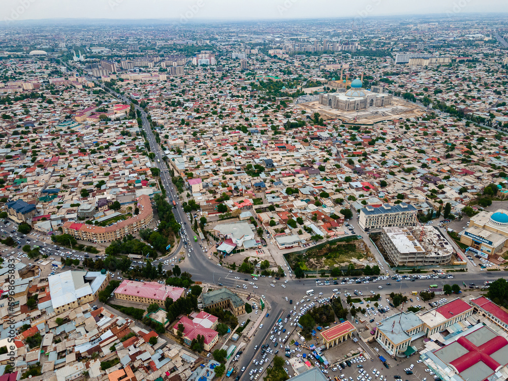 Aerial view of Tashkent old town in Uzbekistan Stock Photo | Adobe Stock