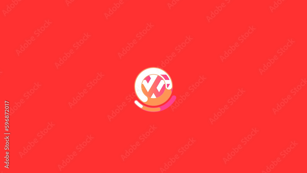 Minimal Loop Circles Logo Reveal Stock Template Adobe Stock