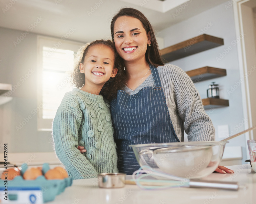 You can sign us up for a mother and daughter baking competition. Shot ...