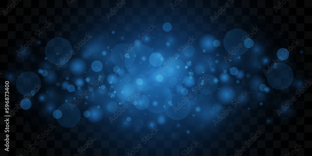 Shiny particle effect. Vector sparkles on a transparent background ...