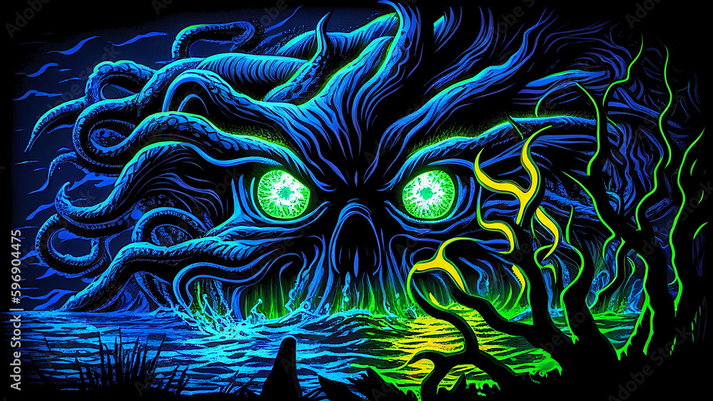 Chuthulu cthulhu sea monster nightmare elder god, Lovecraftian horror ...