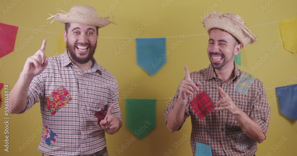 brazilian man dressed in festa junina clothes, festa de são joão ...