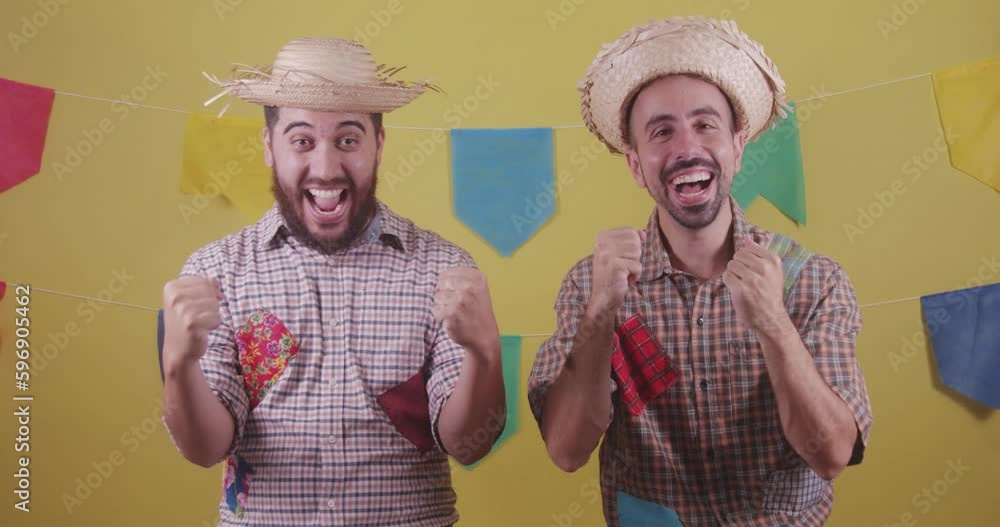 brazilian man dressed in festa junina clothes, festa de são joão ...