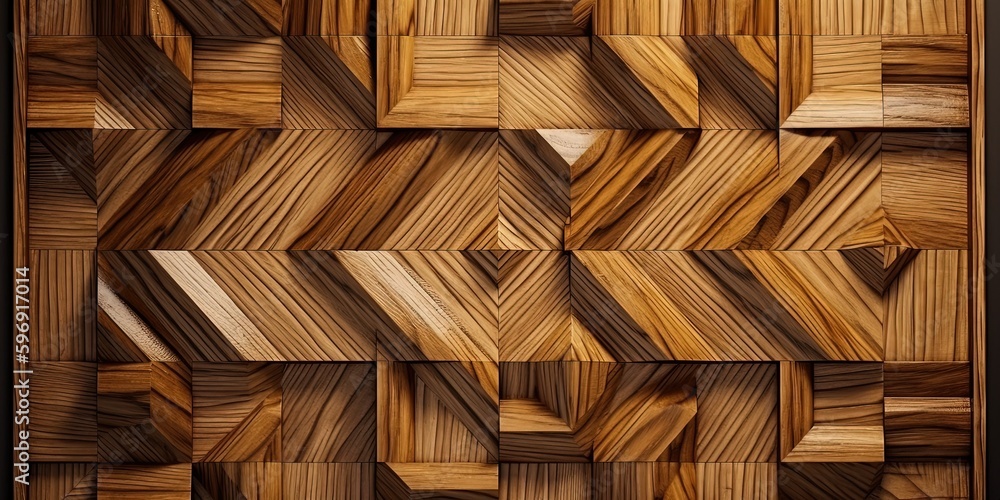 3d Wooden pattern Panel, With Wooden Background For Wall, 3d ...