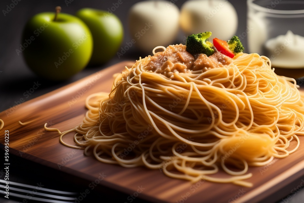 Artistic 3D Spaghetti Render: A Delectable Visual Feast Stock ...