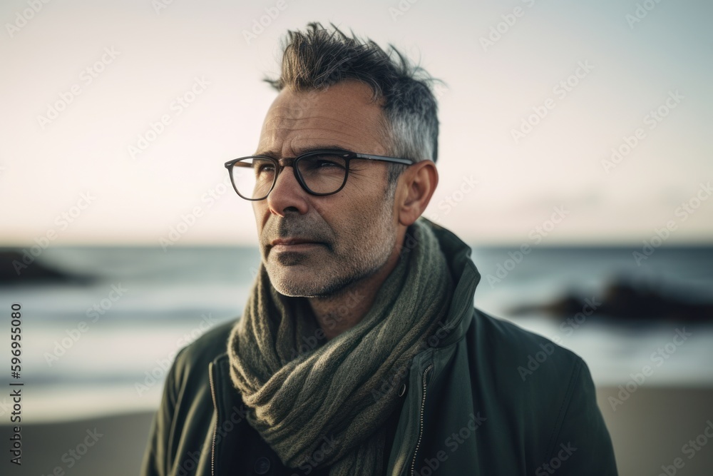 Full-length portrait photography of a pleased man in his 40s wearing a ...