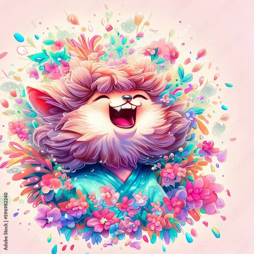 retro images of cats Created using generative AI tools Stock ...