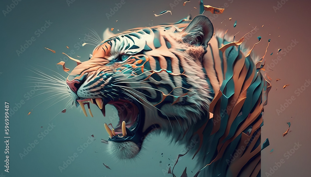 Abstract Tiger Wallpaper Hd