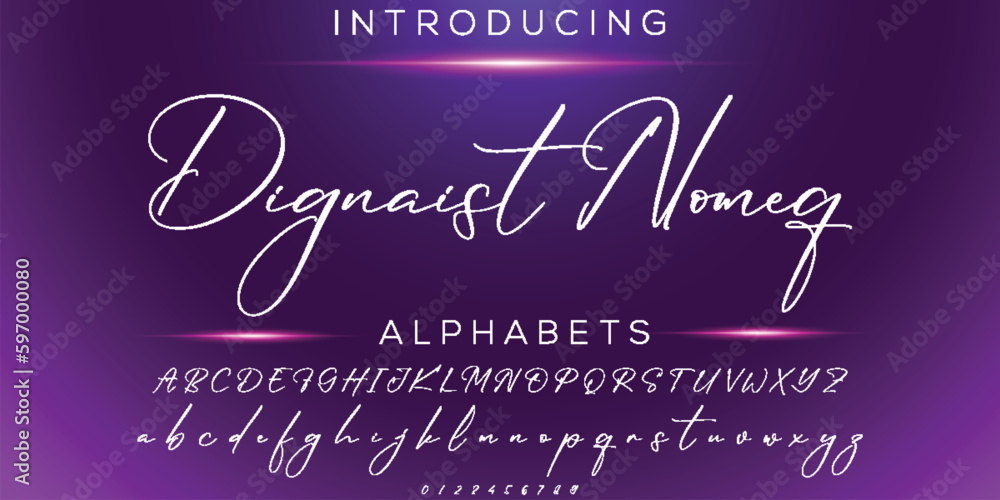 Hand Drawn Vector Alphabet Script Font Isolated Letters Written With Marker Ink Calligraphy