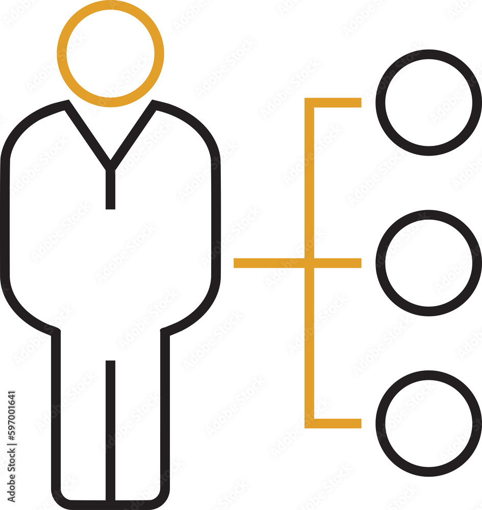 Organization Chart Icon Stock Illustration | Adobe Stock