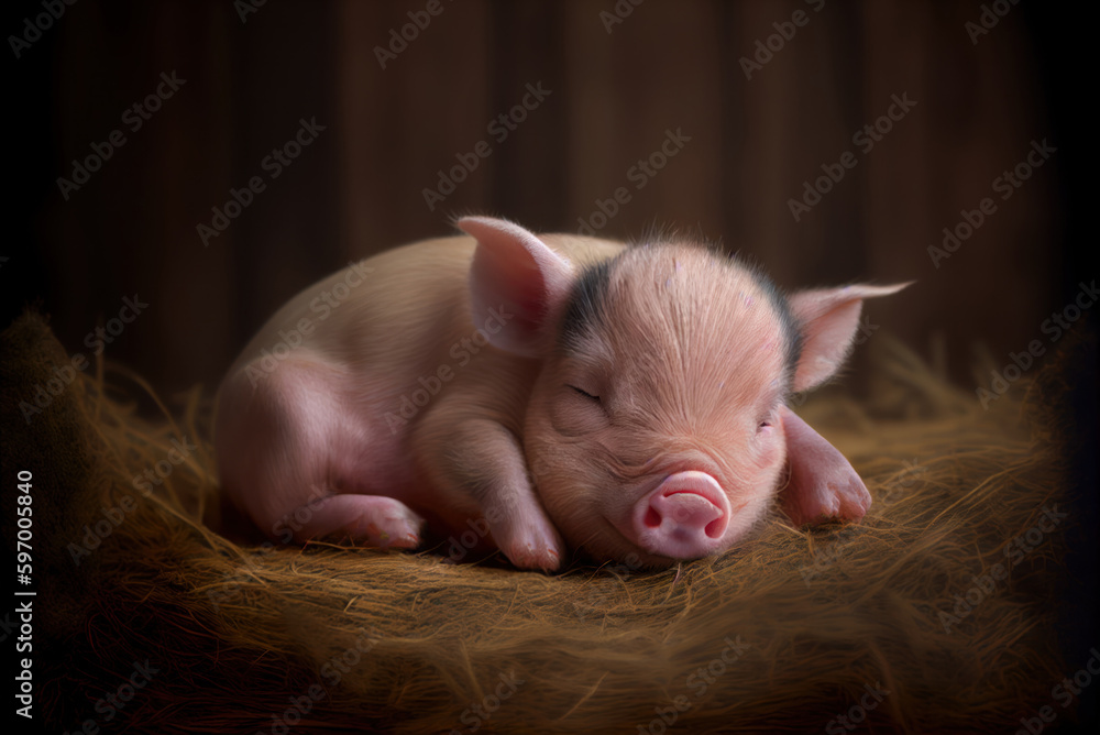 pig and piglet, generative ai Stock Illustration | Adobe Stock