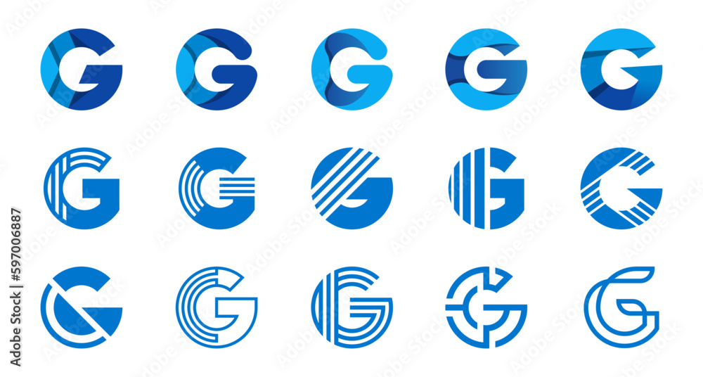 Letter G logo design for various types of businesses and company ...