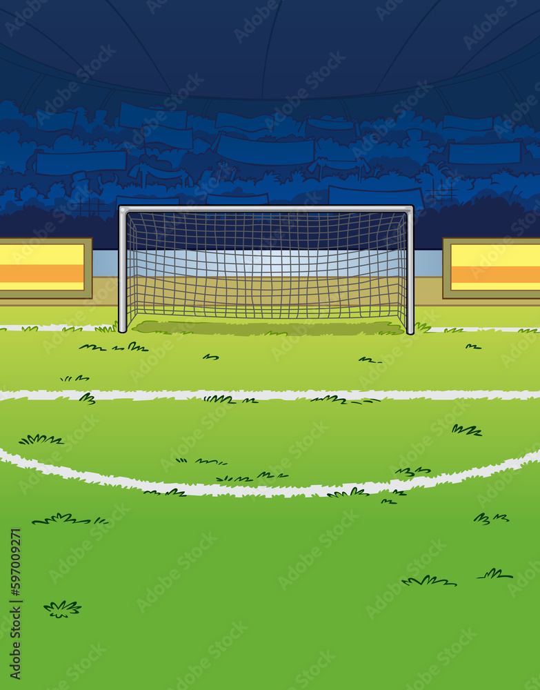 cartoon football soccer stadium stock background Stock Illustration ...