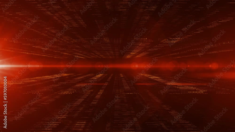 Abstract Trapcode Form digital particle wave and lights background animation cyber or technology ...