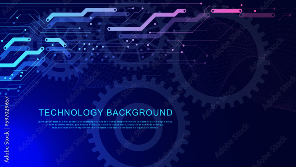 Electronic circuit board with gear wheel for digital engineering ...