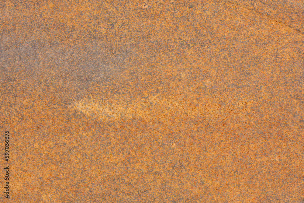 Rust of metals.Corrosive Rust on old iron with a hole. Rusted orange ...