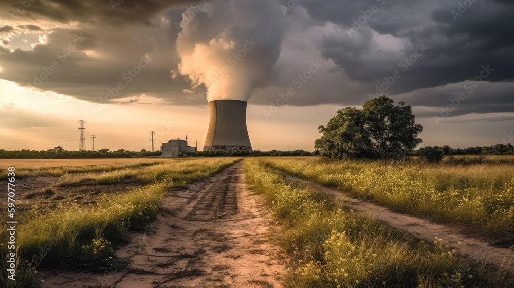 Texas Nuclear Power Plant, Industrial Landscape, Sustainable Energy ...