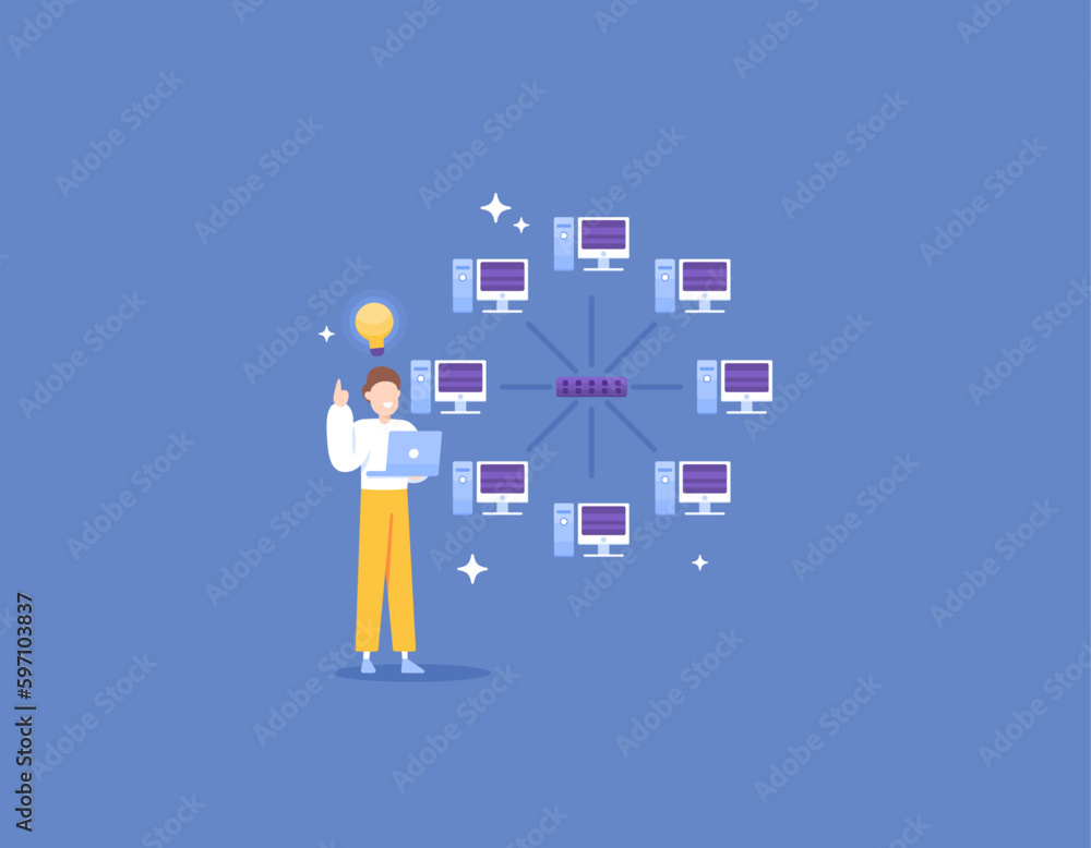 Network Engineer. an IT staff creates network design, Performs ...