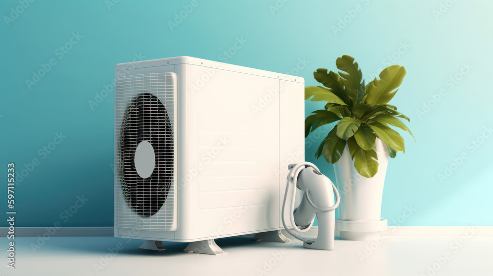 heat pump and air conditioning exterior system. ecological energy ...